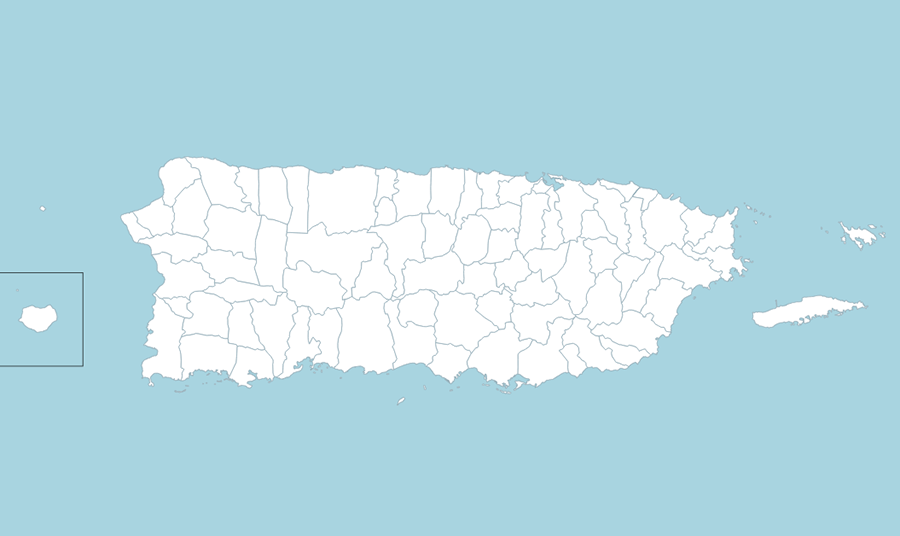 Puerto Rico: Municipios - Juego de mapas - Ekvis.com