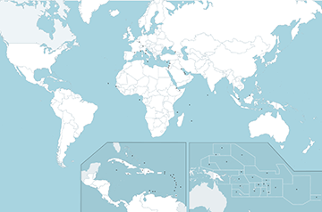 World: 220+ Countries And Territories - Map Quiz Game - Ekvis.com